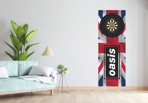 DARTS - OASIS (Union Jack) Dart Board Surround Wall Graphic | eBay UK