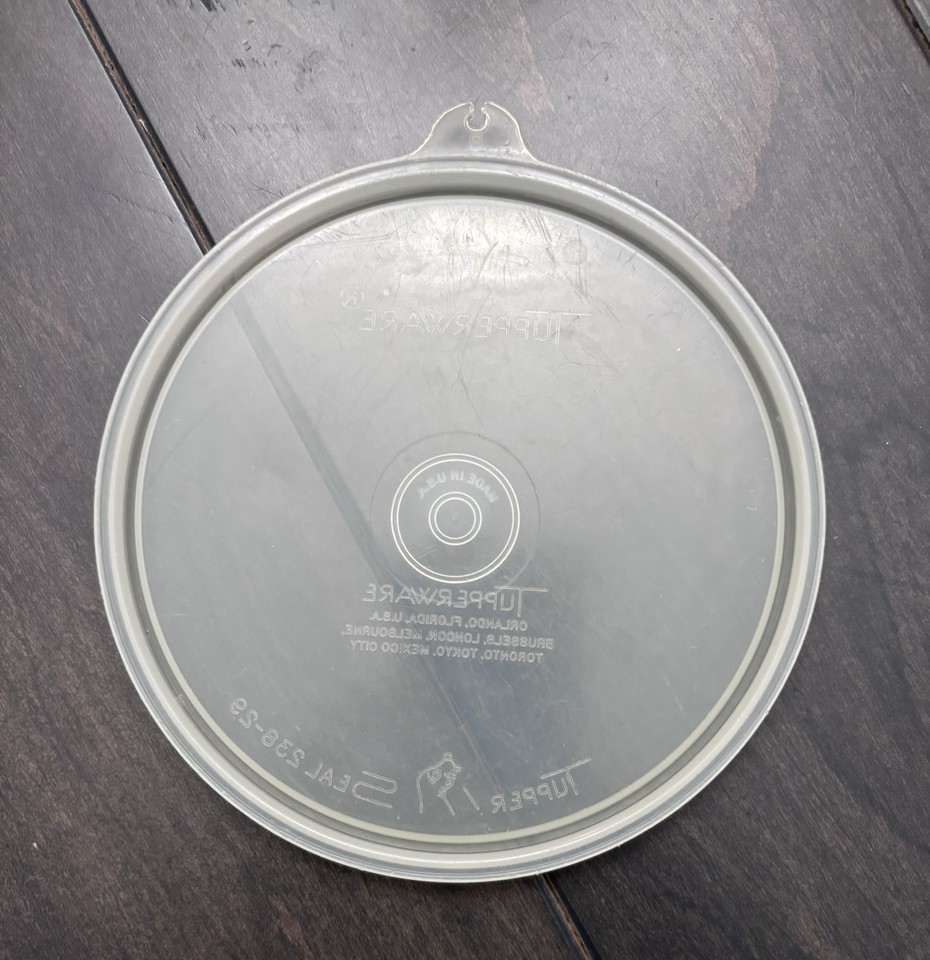 Tupperware Lid Only 238 Replacement Clear Tab B | eBay