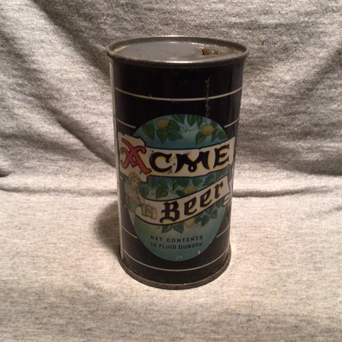Acme Beer, IRTP, flat top beer can, USBC# 29/8, 1947 | eBay