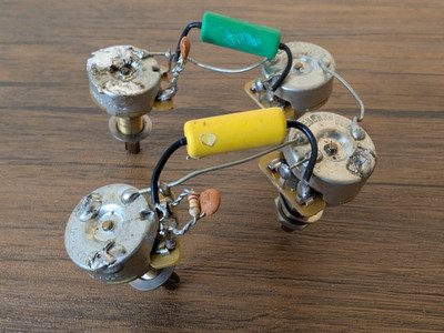 Emerson 50s Wiring Harness with Treble Bleed Pots Gibson Les Paul 335 ...