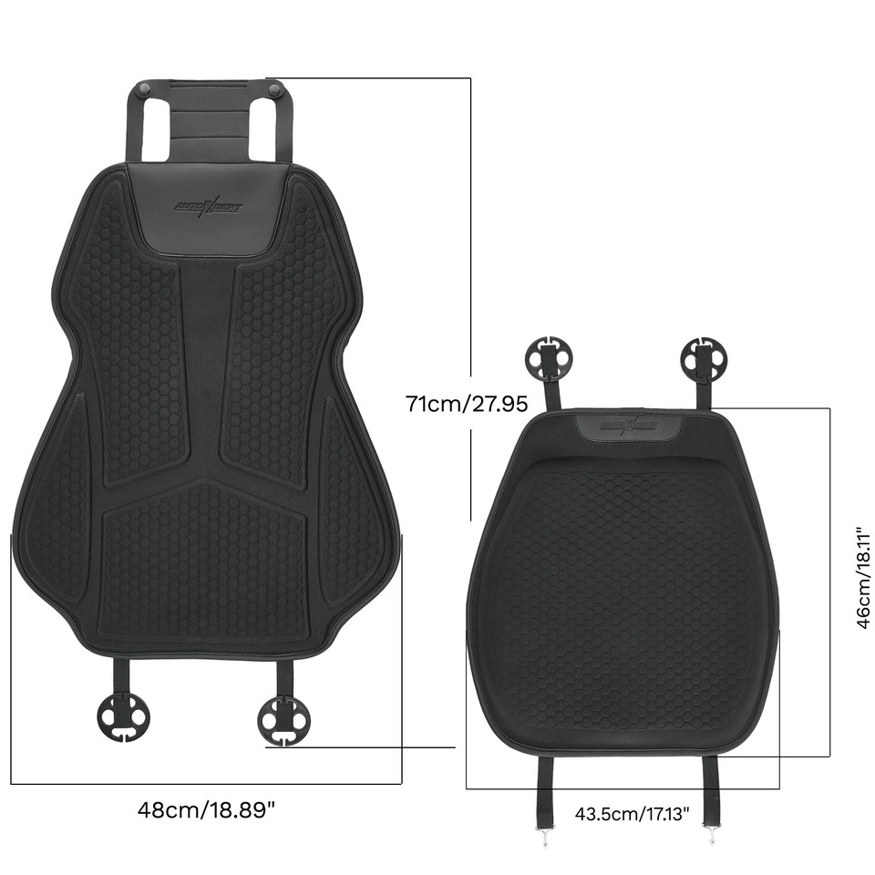 Car Gel Seat Cushion and Lumbar Support Pillow for Travel and Office ...