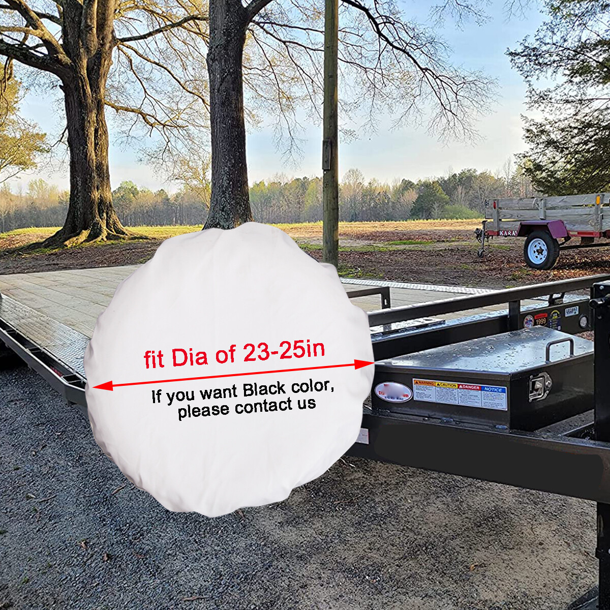 13" Boat Trailer Spare Tire Tyre Wheel Cover Heavy Duty PU Dustproof ...