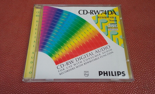 RARE PHILIPS CD-RW 74 DA* Blank CD-RW Digital Audio 74 min Made in ...