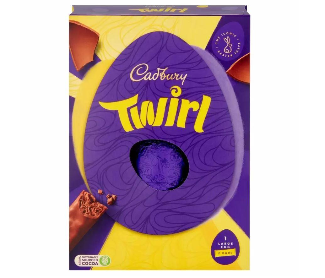 Cadbury Twirl Large Easter Egg Milk Chocolate 198g | eBay