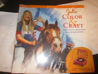New American Girl Doll Julie Color & Craft Paper Dolls Portfolios | eBay