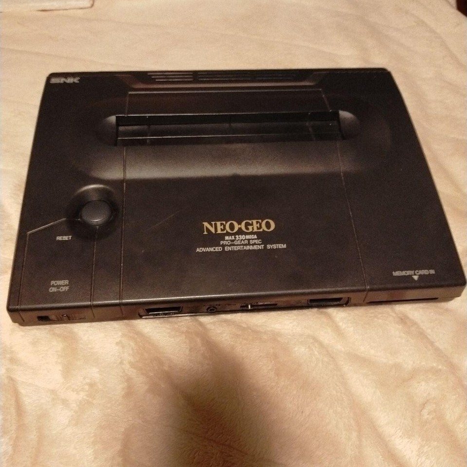 NEO GEO AES Console System Boxed neogeo SNK Tested JAPAN w/AV adapter ...
