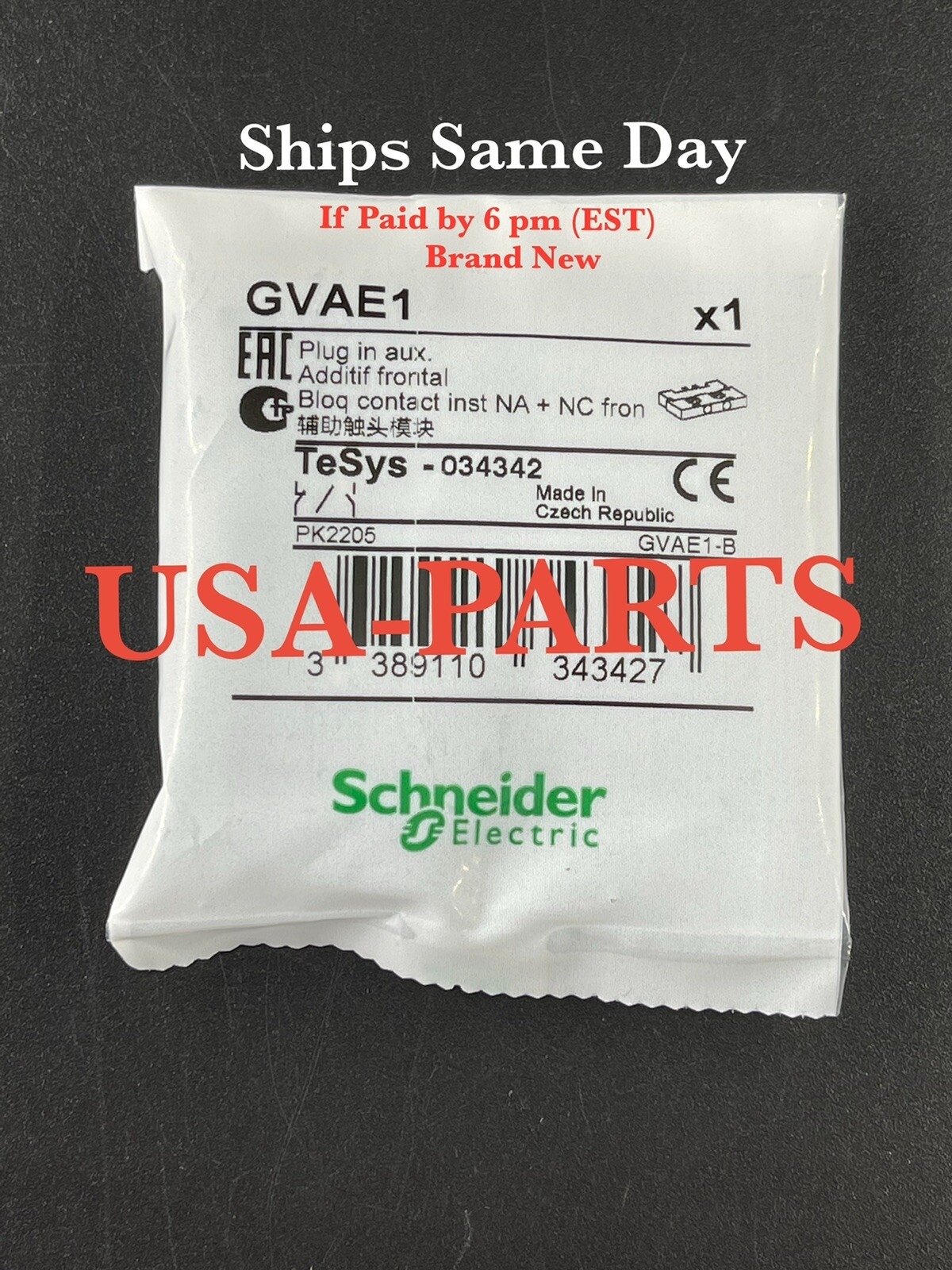 NIB Schneider Electric Auxiliary Contact Block GVAE1 Ships Same Day | eBay