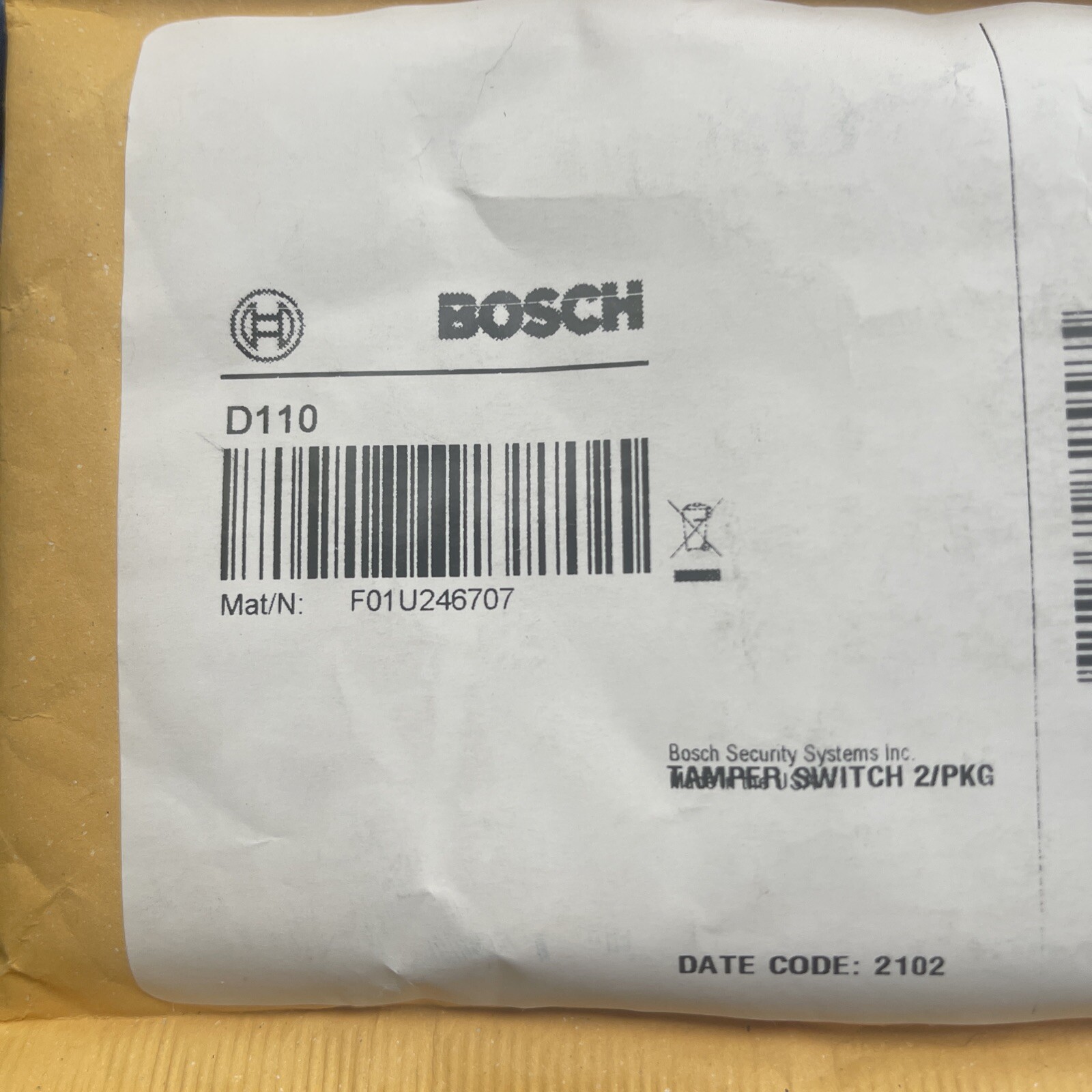 Bosch D110 Tamper Switch (pack of 2) for sale online | eBay