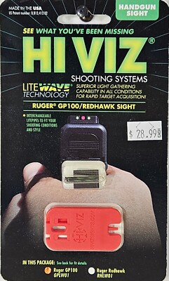 HI VIZ - Ruger GP100/Redhawk Sight - GPLW01 | eBay