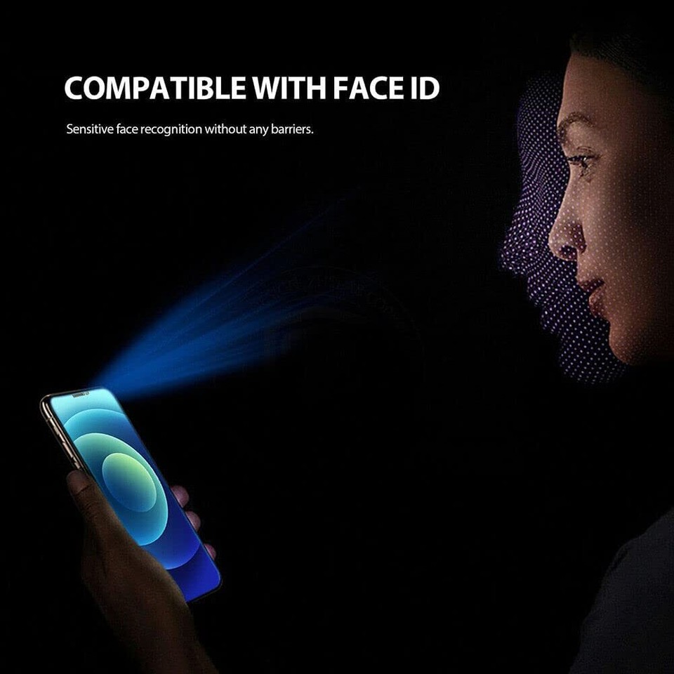 For iPhone 17 16 15 14 13 Pro Max Tempered Glass Privacy Screen Camera ...