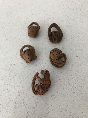 Vintage Hand Carved Walnut Shell | eBay