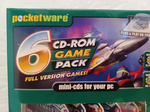 CD-Rom Game Pack Volume 2 2002- Mini-Cds PC Pocketware 6 New Factory ...