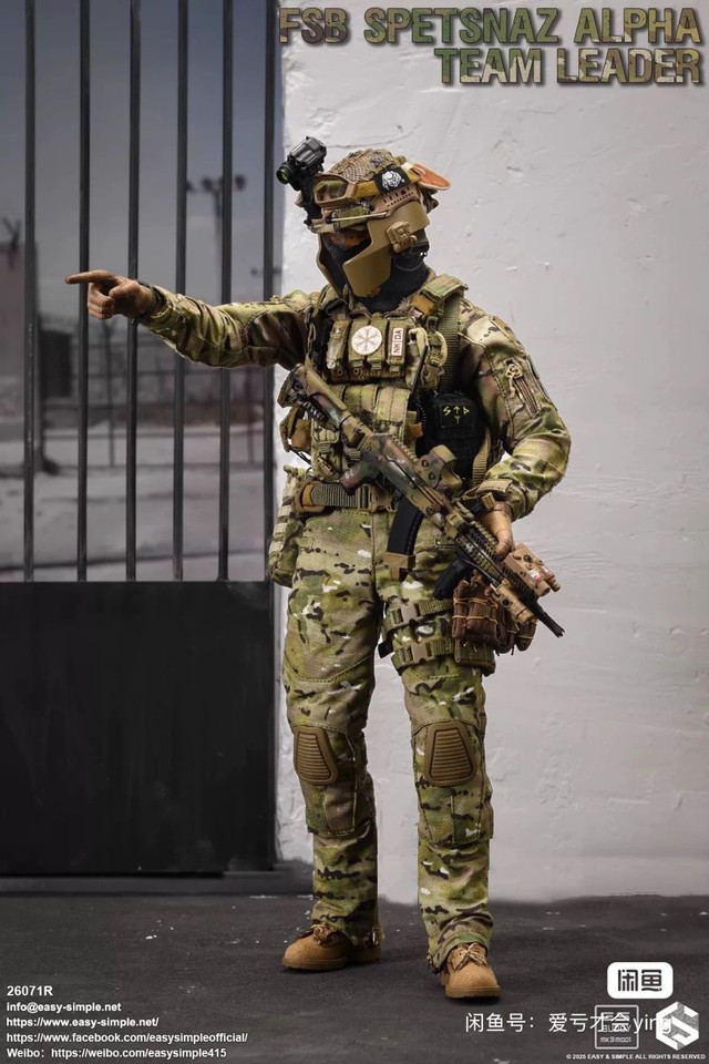Easy&Simple ES 26071R FSB SPETSNAZ ALPHA Team Leader 1/6 Action Figure ...