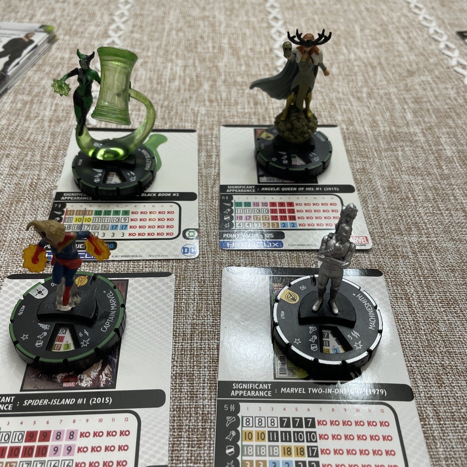 Harley Quinn 059b; Angela 053b; Captain Marvel 037b; Machinesmith 067; Heroclix | eBay