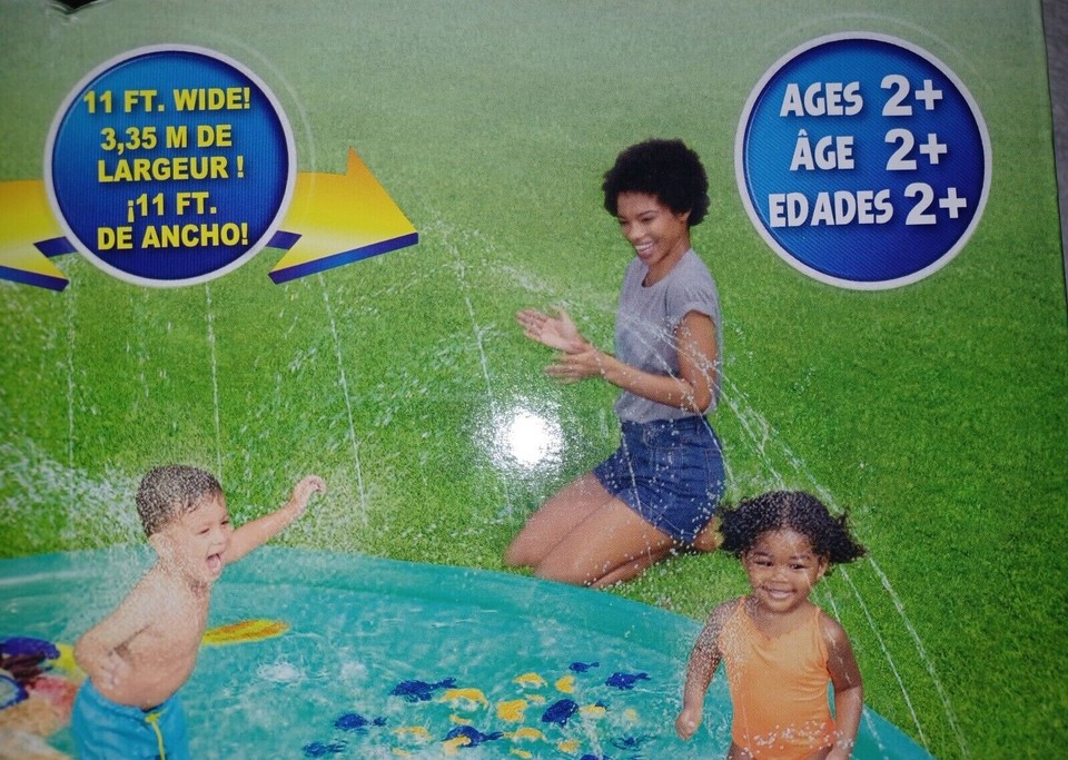 Water Sprinkler Splash Pad Wading Pool 11 ft. H2O Go Underwater ...