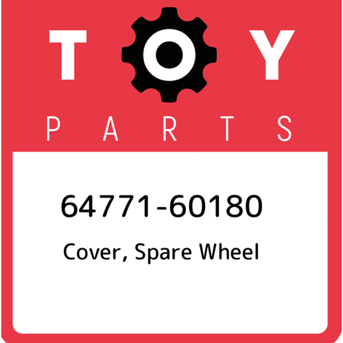 64771-60180 Toyota Cover, spare wheel 6477160180, New Genuine OEM Part ...