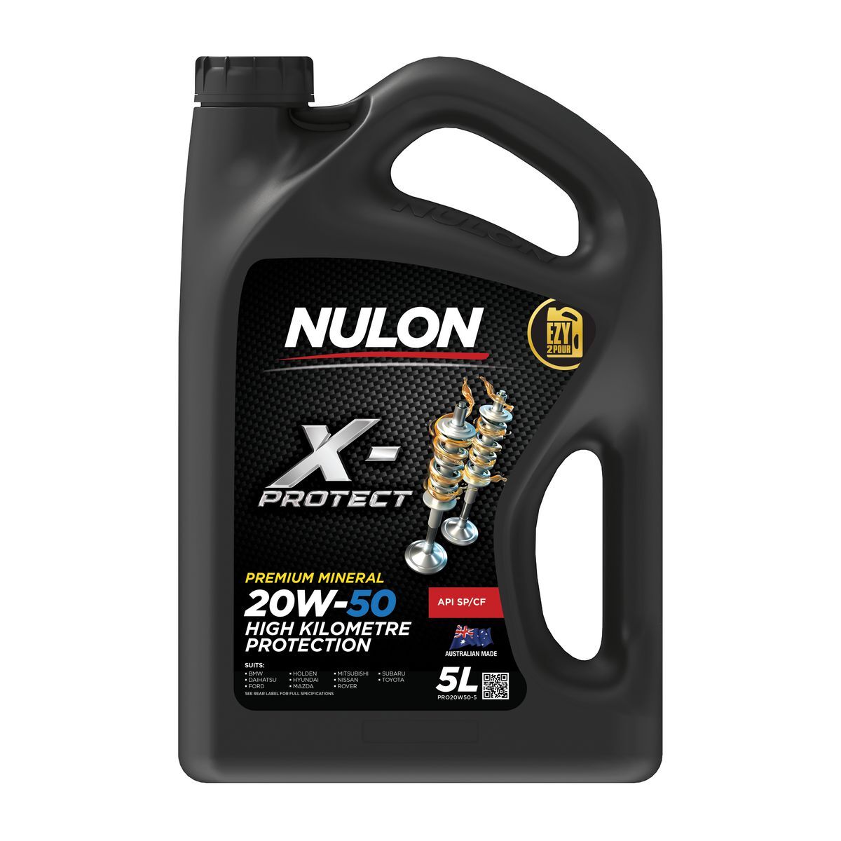 Nulon X-PROTECT 20W-50 High Kilometre Protection Engine Oil 5L Mineral ...