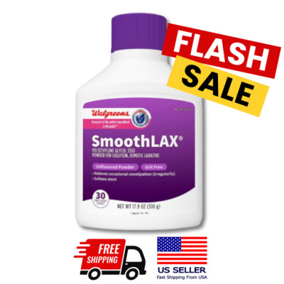Walgreens SmoothLax Polyethylene Glycol 3350 , Laxative Powder 17.9oz ...