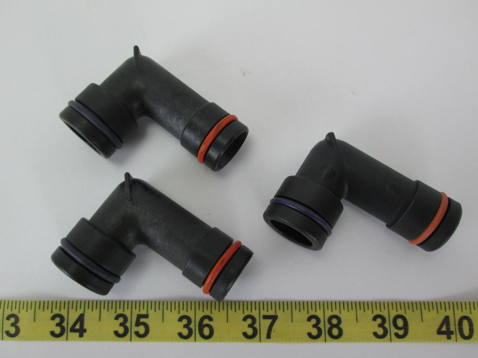 Lot of 3 New NOS Genuine GM Lower Thermostat Bypass Coolant Pipe Elbow ...