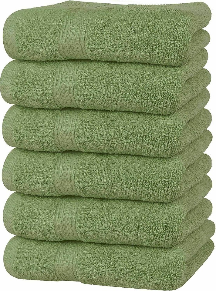 6 Pack - 16 x 28 Inches Premium Large Hand Towels 700 GSM 100% Cotton ...