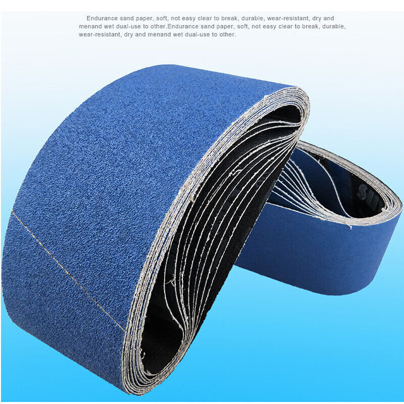 5PCS 915 x 100mm 914 Zirconia Sanding Belts 40 60 80 120Grit Linishing ...