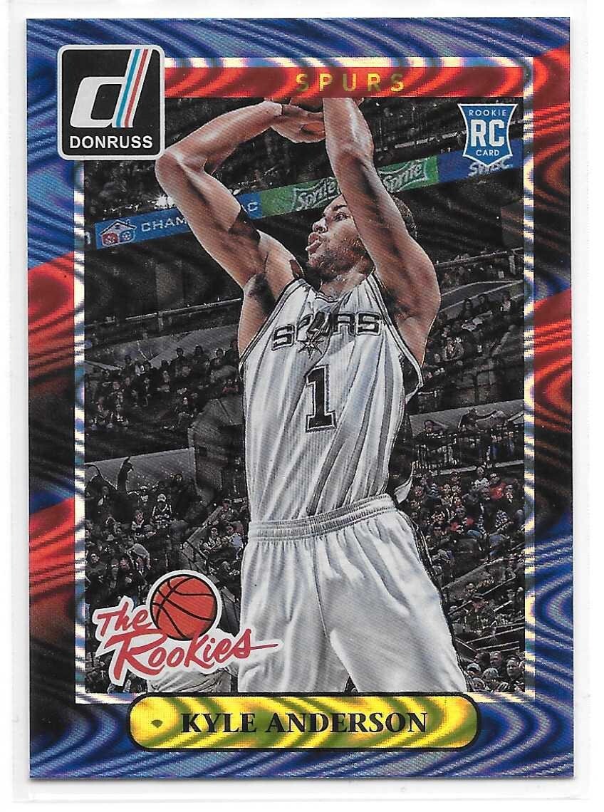 2014-15 Donruss Basketball The Rookies Swirlorama Kyle Anderson Spurs ...