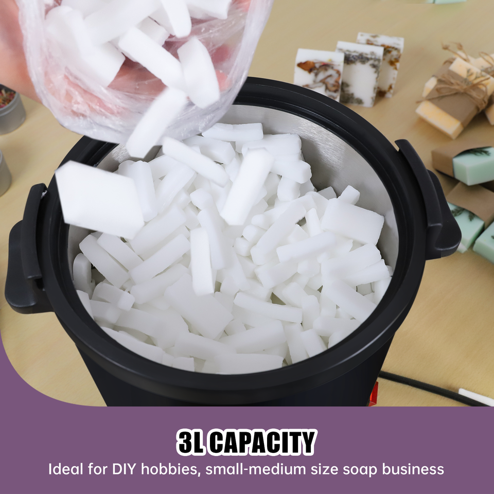 TOAUTO DIY Arts Soap Making 3L Soap Heating Melter Soap Melting Pouring ...
