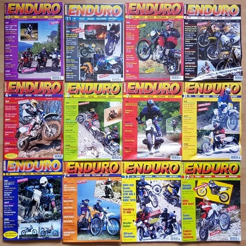 33x Enduro 1990er Moto-Cross mit Poster Test Technik Magazin vintage ...