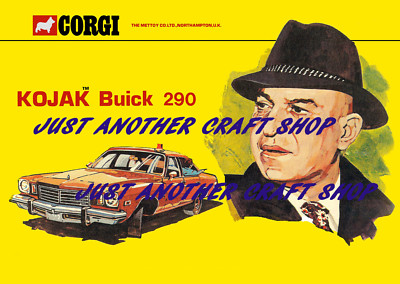 Corgi Toys 290 Kojak Buick Police Car A4 Poster Advert Leaflet Shop ...