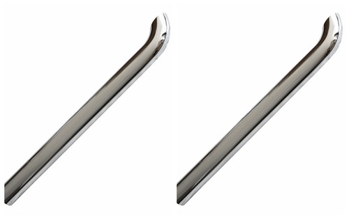 3" inch OD x 48" inch Length Chrome Curved Stack Pipe Truck Exhaust ...