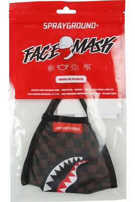 Sprayground Split The Checked Fashion Mask, Mask Fabric Unisex | eBay