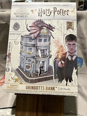 Harry Potter Gringotts Bank 3D Puzzle New Sealed Wizarding World 74 Pcs ...