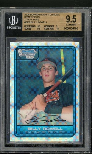 Billy Rowell Rookie Card 2006 Bowman Chrome Draft Picks n Prospects # ...