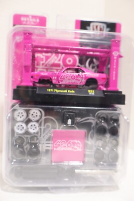 2020 M2 Machines Model-Kit Pink 1971 Plymouth HEMI Cuda Mopar R31 20-08 ...