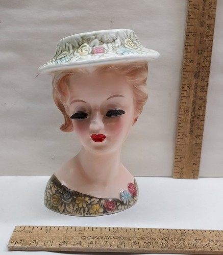 LADY HEAD VASE / PLANTER - 2148 - Leftons JAPAN | eBay