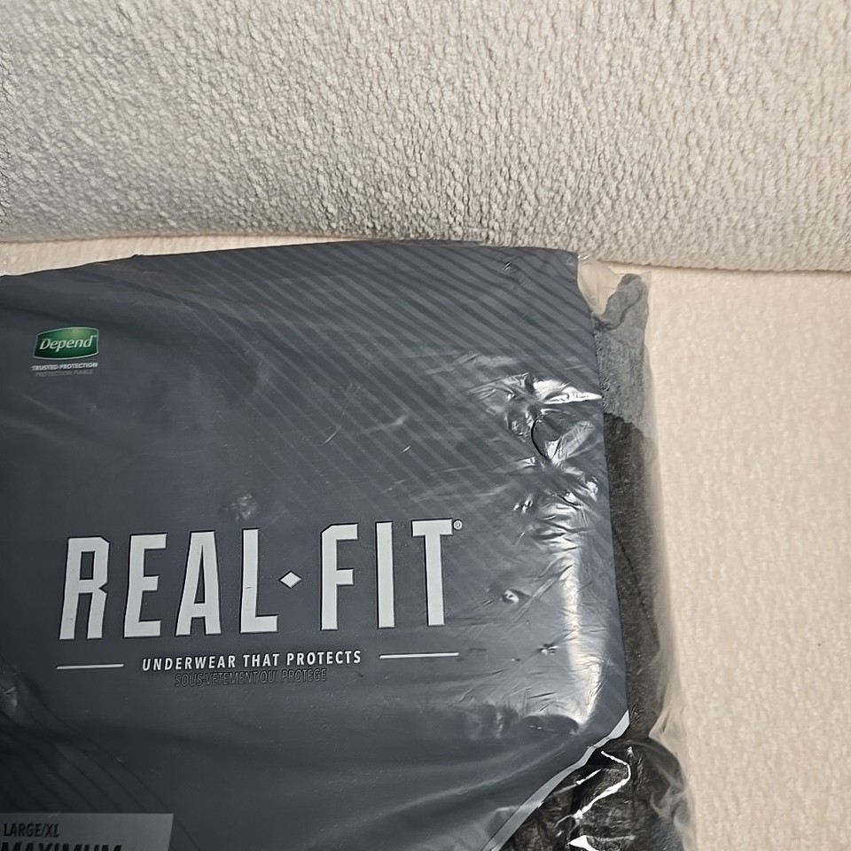 Depend Real Fit Incontinence Underwear for Men, Maximum, L/XL, Grey ...