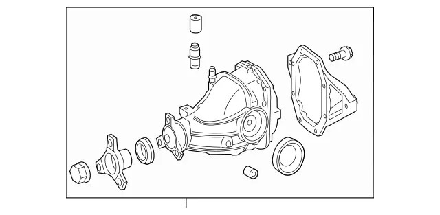 Genuine Mercedes-Benz Remanufactured Rear Axle Differential 207-350-03 ...