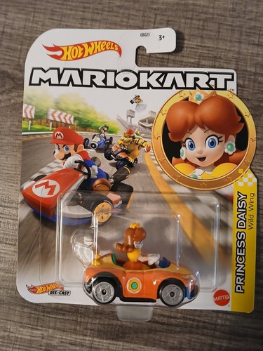 Hot Wheels Mario Kart Princess Daisy Wild Wing Mattel 2020 2022 NEW HTF ...