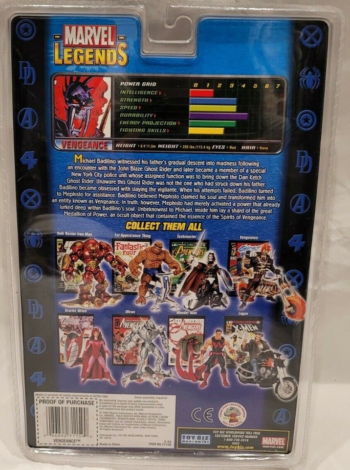 Marvel Legends Vengeance Motorcycle Super Poseable Ghost Rider Series ...