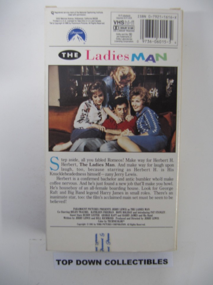 The Ladies Man Jerry Lewis, Helen Traubel, Hope Holiday VHS Movie | eBay