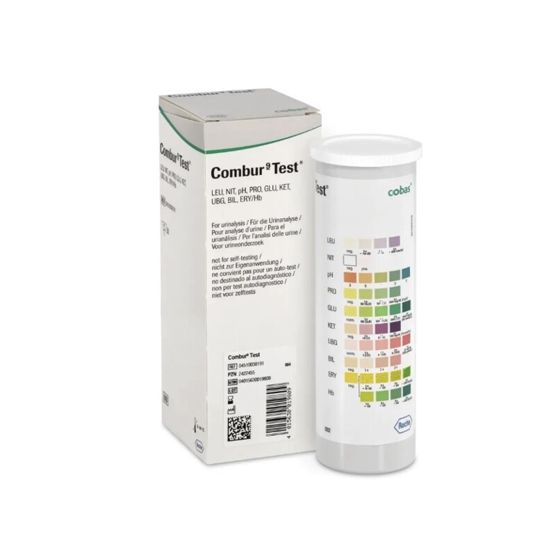 Combur 9 Teststreifen 50 Stück, Urinteststreifen von Roche, Für Zuhause ...