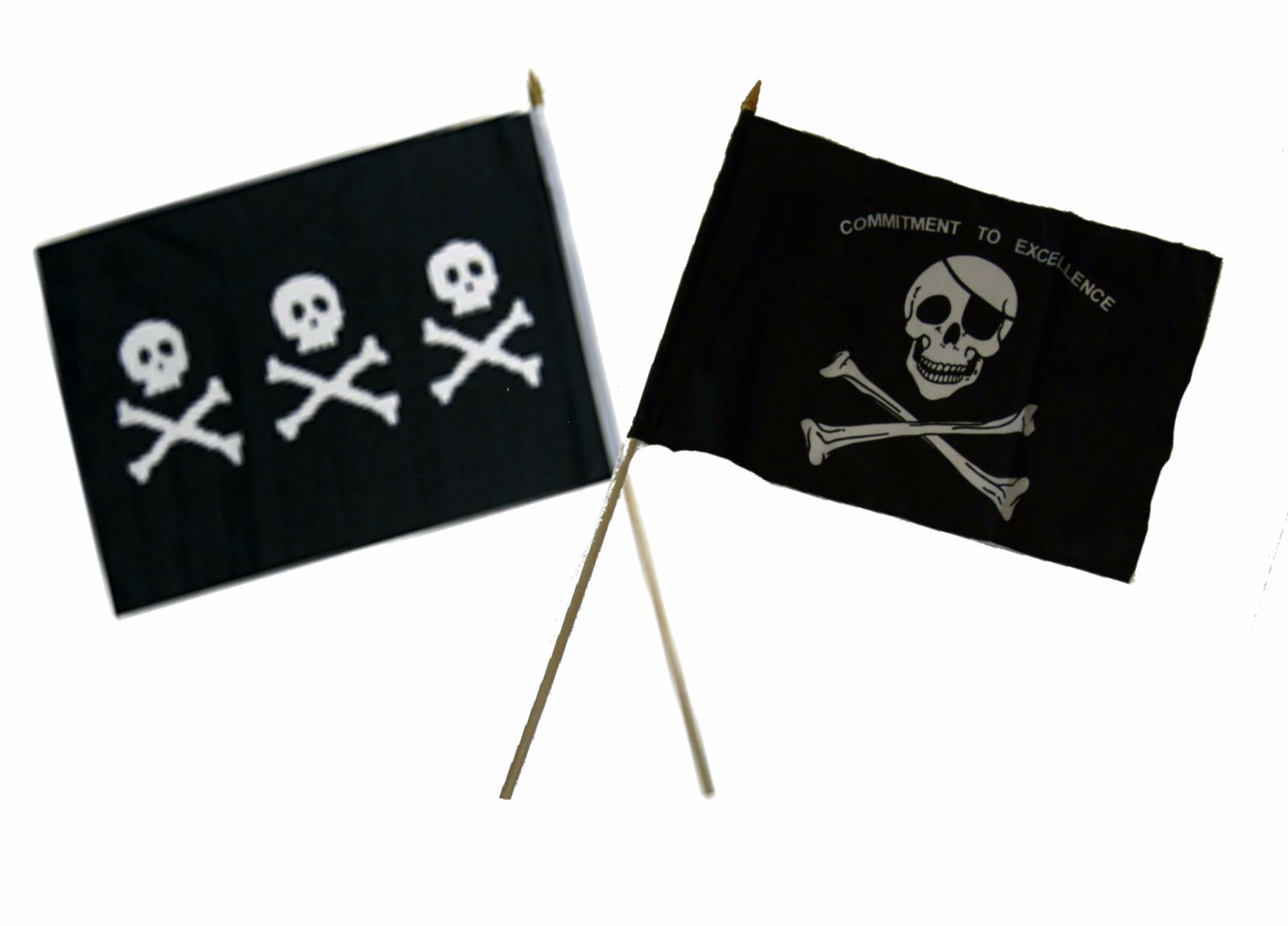 12x18 12"x18" Wholesale Combo Pirate Chris Condent & Commitment Stick ...