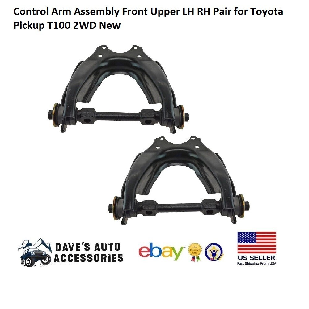 Front/ Uper Control Arm W/ Assemblies Left/Right Fits 1989-1998 Toyota ...