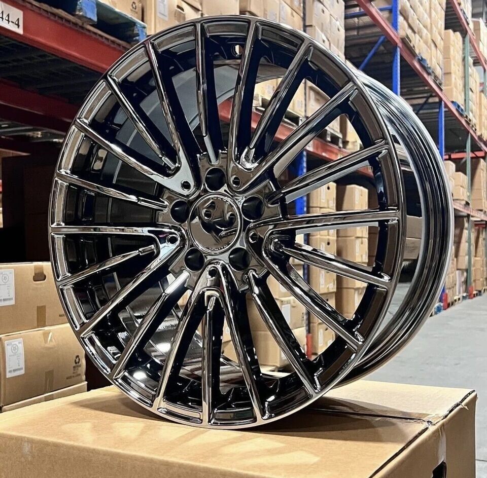 18" BLACK CHROME RIMS AMG STYLE WHEELS FITS MERCEDES BENZ CLA250 GLA ...