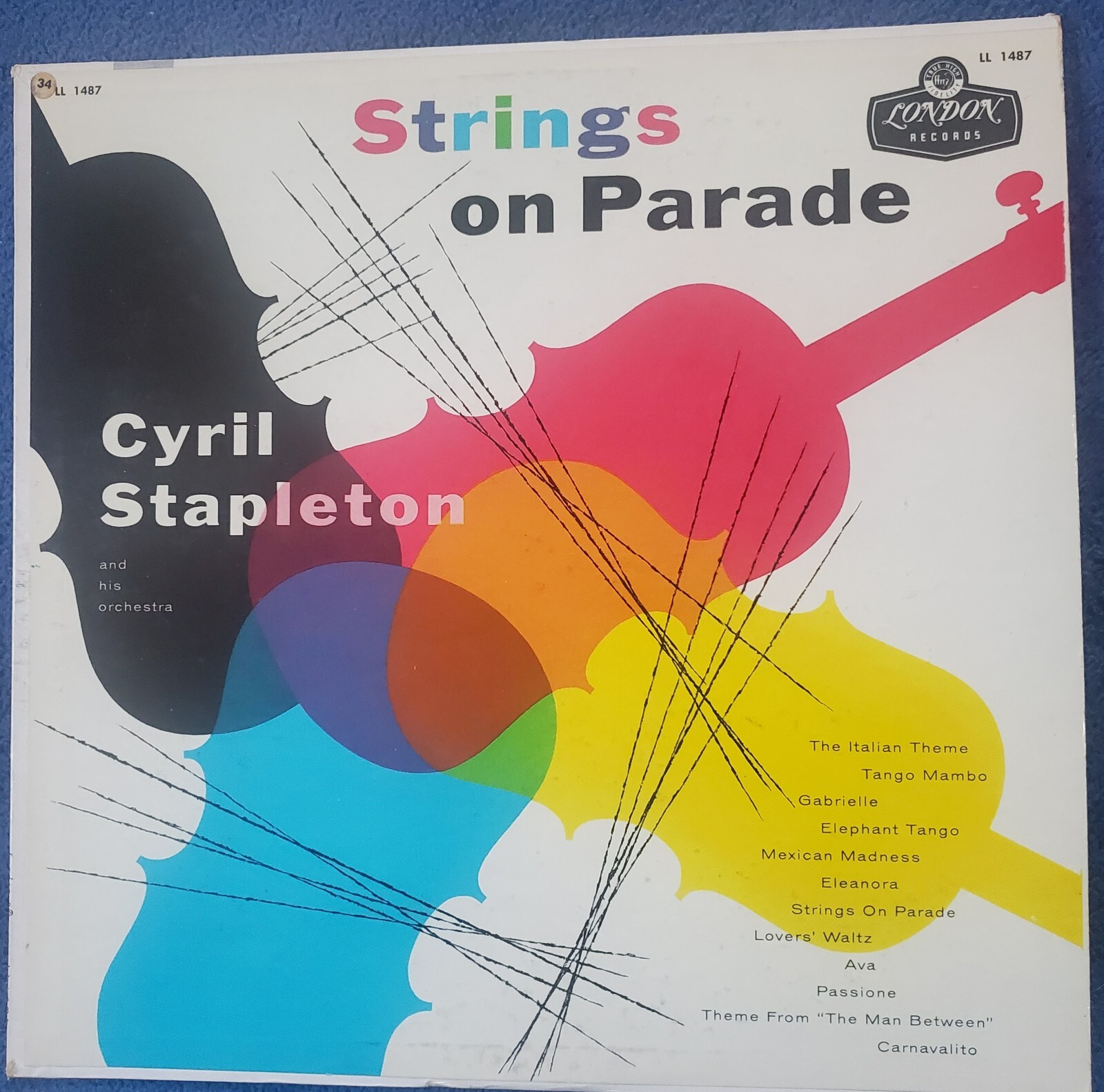 VINYL LP RECORD Cyril Stapleton And His Orchestra – Strings On Parade ...