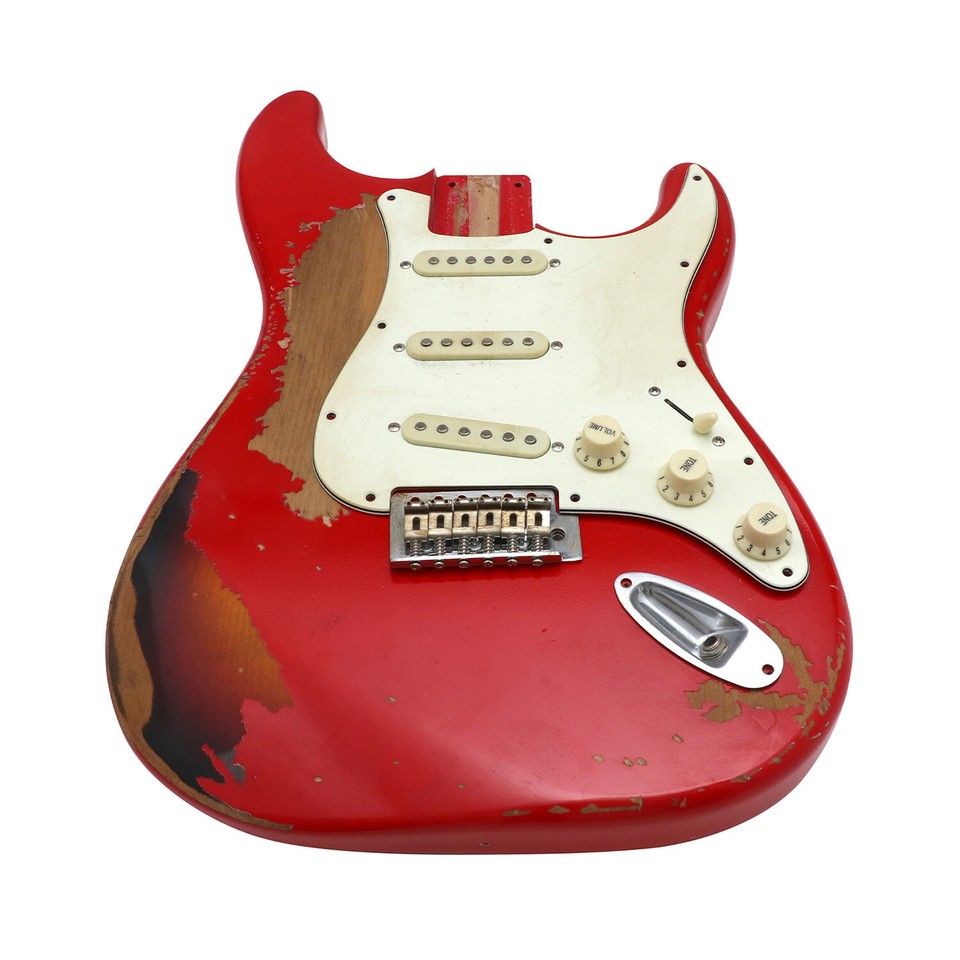 Relic DIY Electric Guitar Kit ST Style Alder Body Rosewood Fingerboard ...