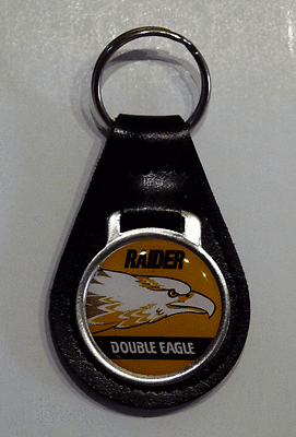 Reproduction Vintage Raider Double Eagle Snowmobile Leather Keychain ...