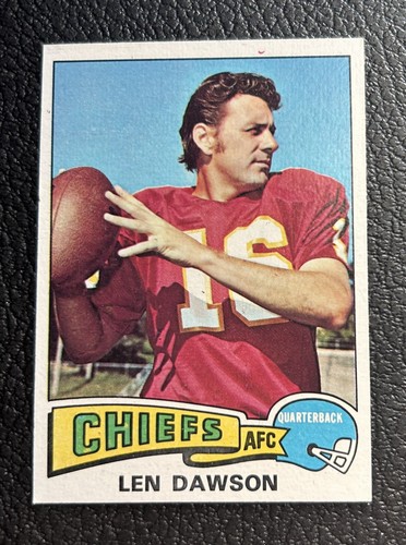 LEN DAWSON 1975 TOPPS KANSAS CITY CHIEFS CARD Nr-Mt | eBay