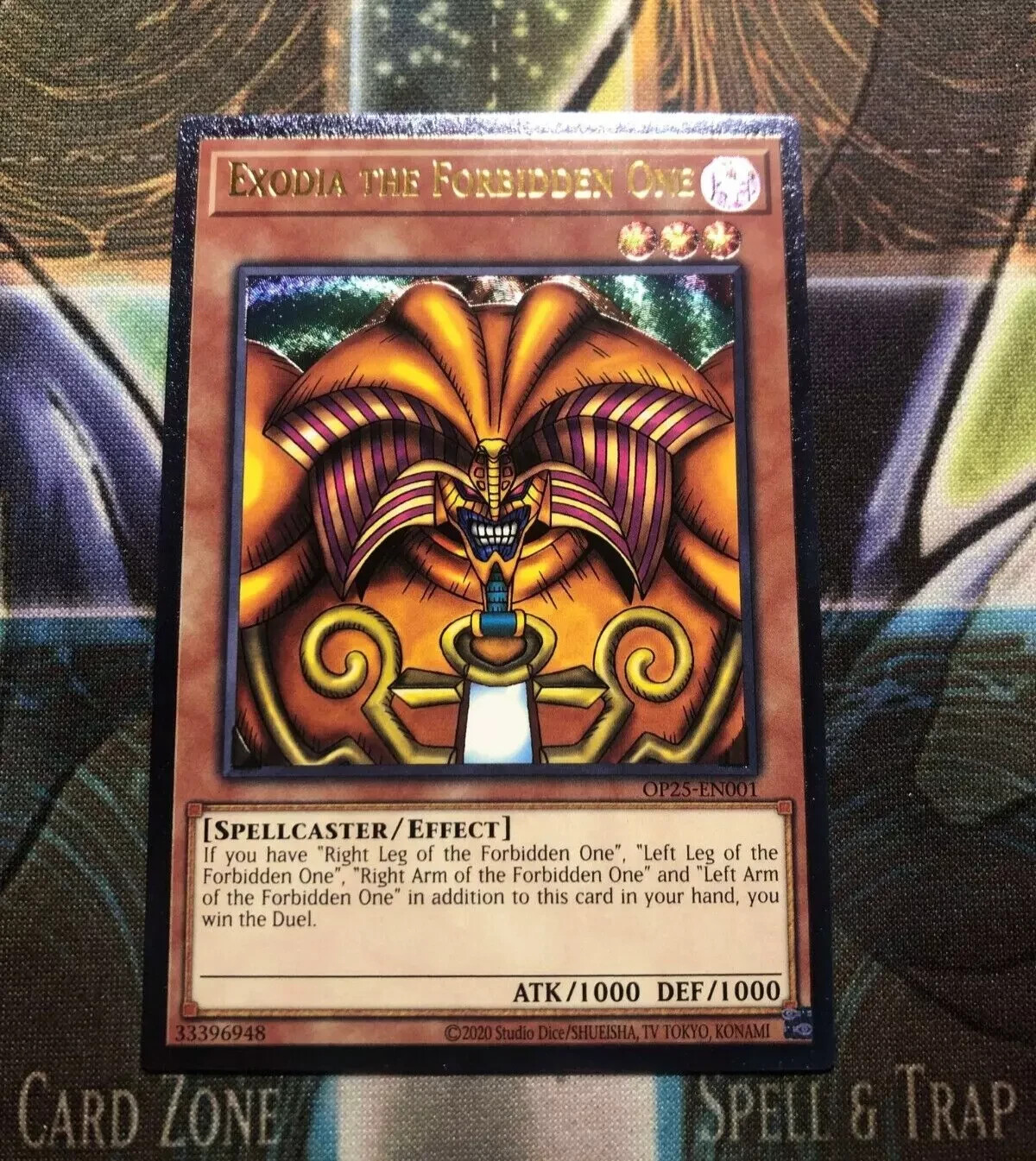 EXODIA THE FORBIDDEN ONE *** ULTIMATE RARE OP25-EN001 MINT/NM YUGIOH | eBay