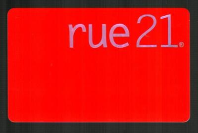 RUE 21 Silver Logo on Red ( 2018 ) Gift Card ( $0 ) | eBay